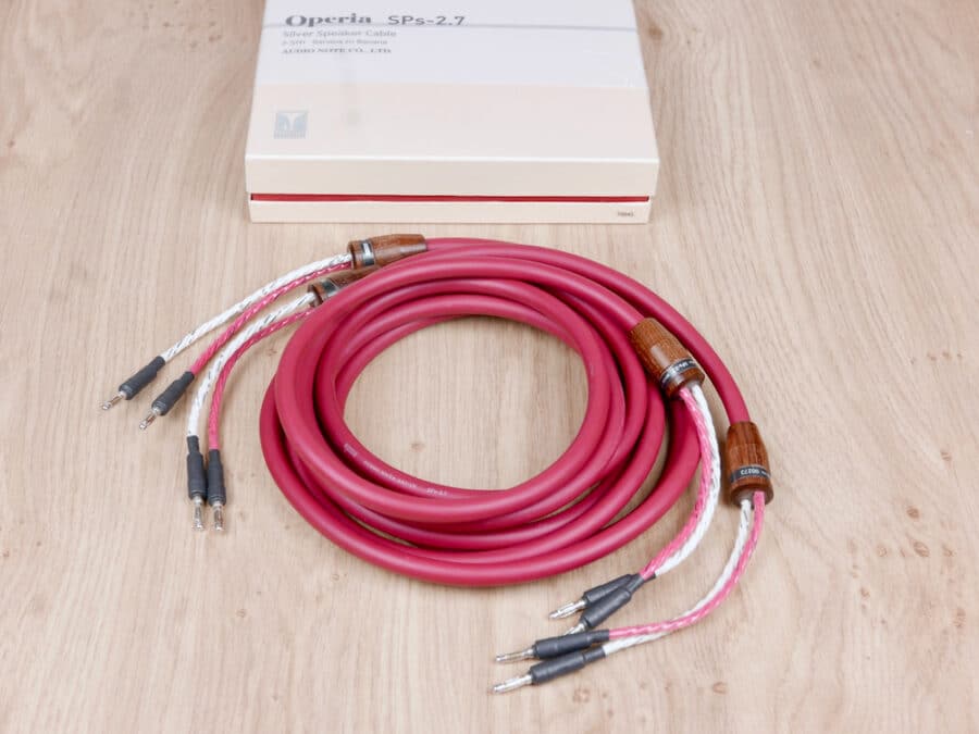 Kondo (Audio Note) Operia SPs-2.7 highend silver audio speaker cables 2 ...