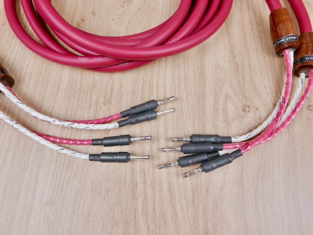 Kondo (Audio Note) Operia SPs-2.7 highend silver audio speaker cables 2 ...
