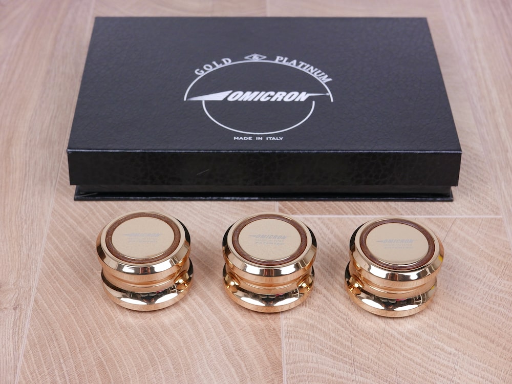 Omicron M.D Energy G&P audio tuning feet set of 3 - Contrado Audio