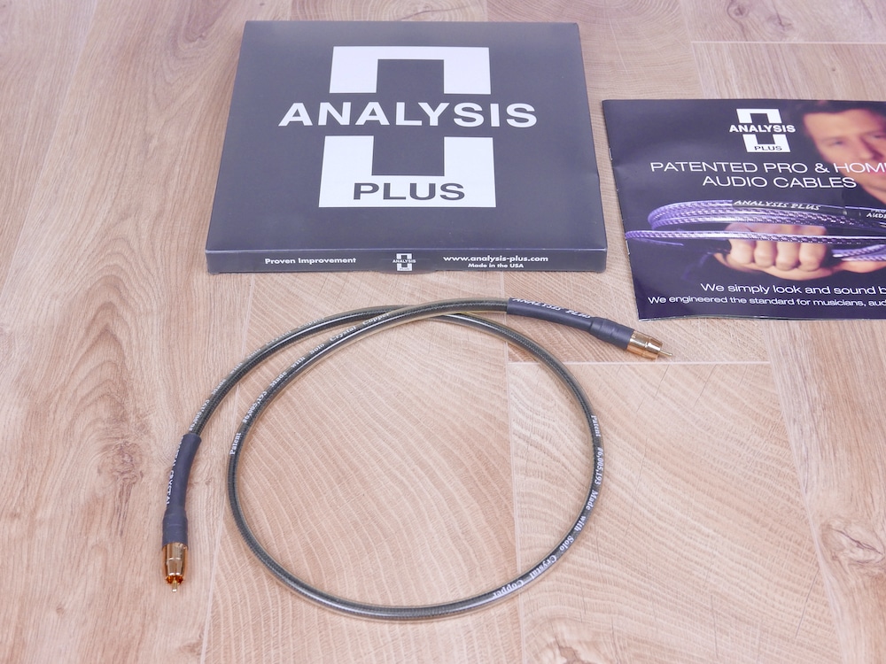 Analysis Plus Digital Crystal 75 Ohm audio interconnect RCA 1,0 metre ...