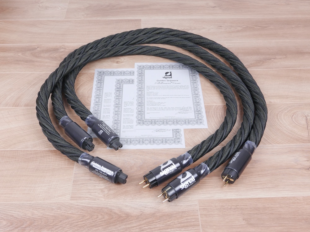 Signal Projects Golden Sequence Statement highend audio power cable 1,5 metre (3 available ...