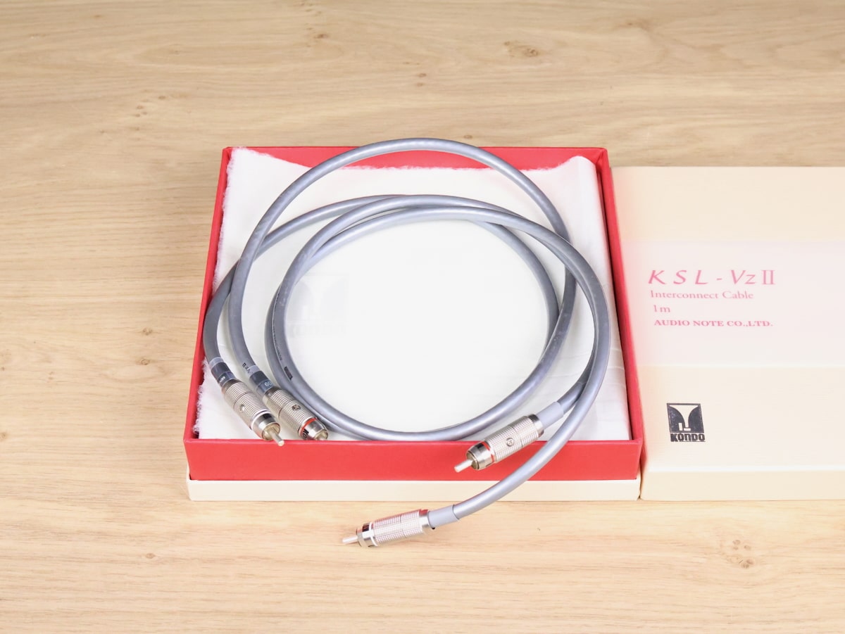 Kondo (Audio Note) KSL-VzII highend silver audio interconnects RCA 1,0 ...