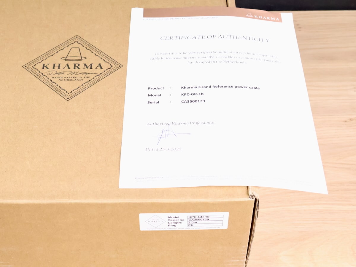 Kharma Grand Reference highend silver audio power cable 2,0 metre ...
